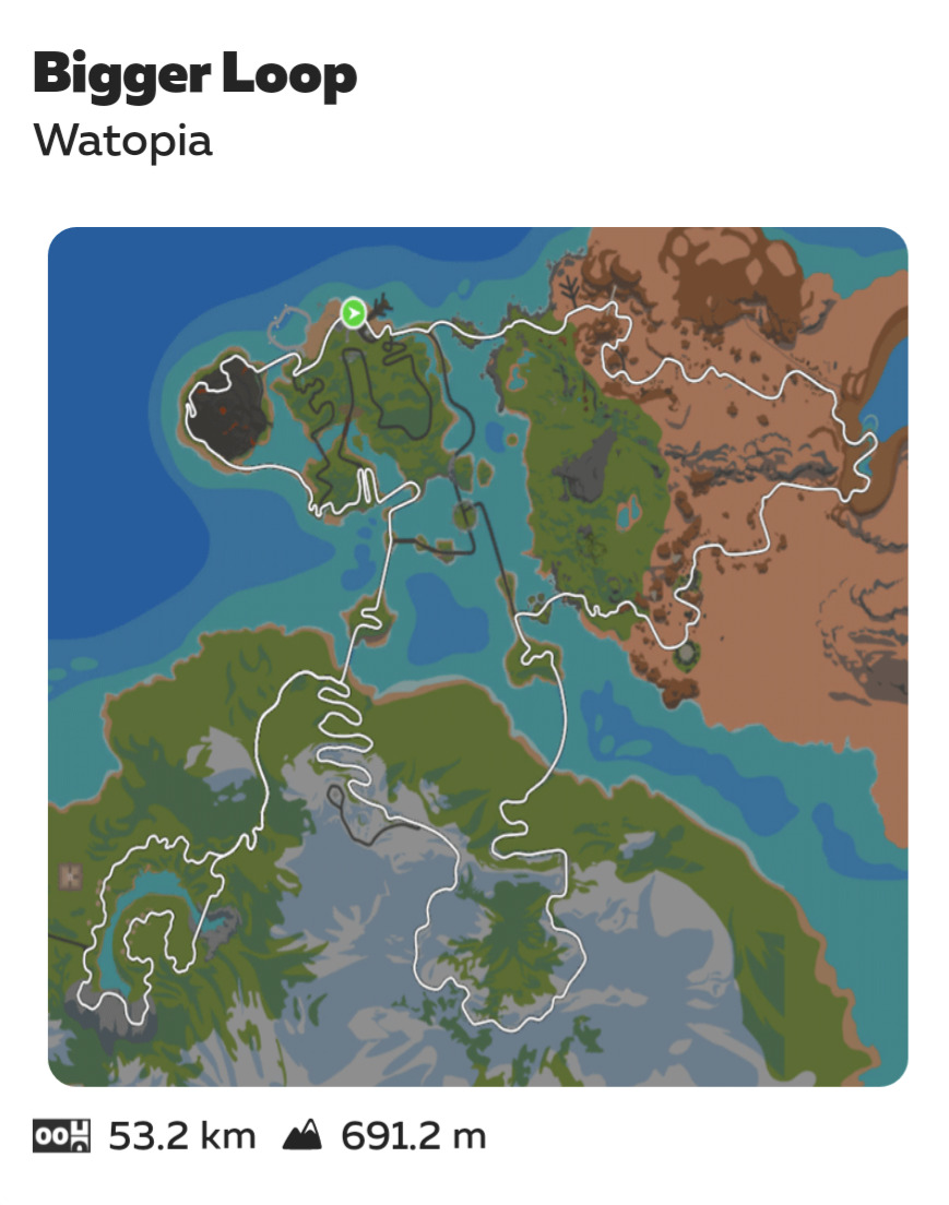 【ZWIFT】WATOPIA ルート コース一覧｜おがくずブログ【ロードバイクのブログ】